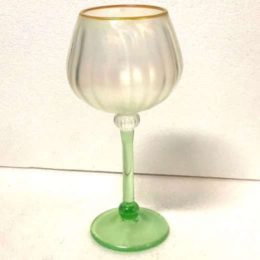 Tall Diamond Martini Glasses - Strini Art Glass